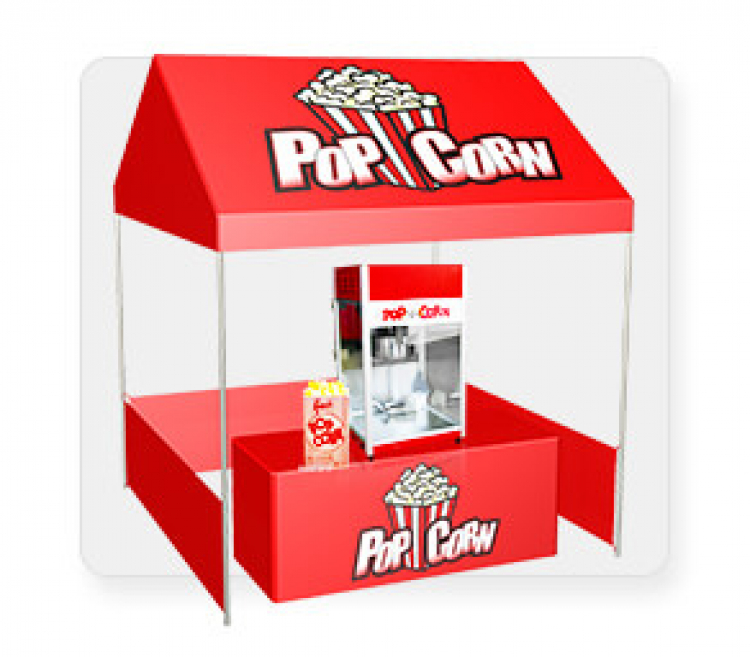 Popcorn Tent Package - Inflatable Adventures in Sacramento, CA
