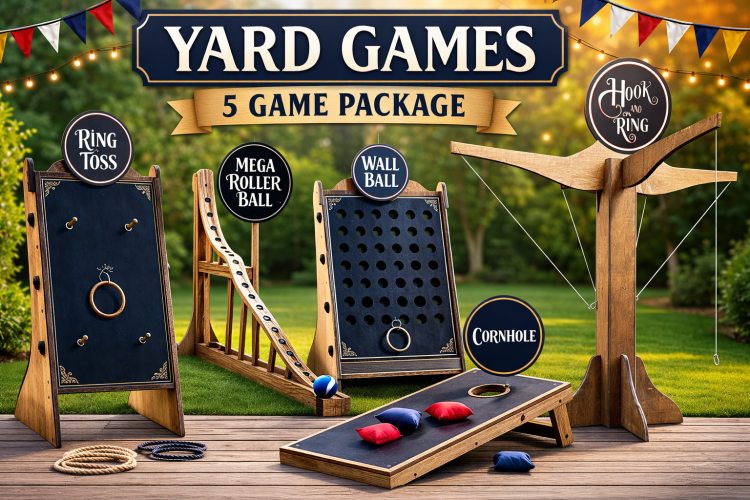 Set of 5 Yard Game Package - Inflatable Adventures in Sacramento, CA